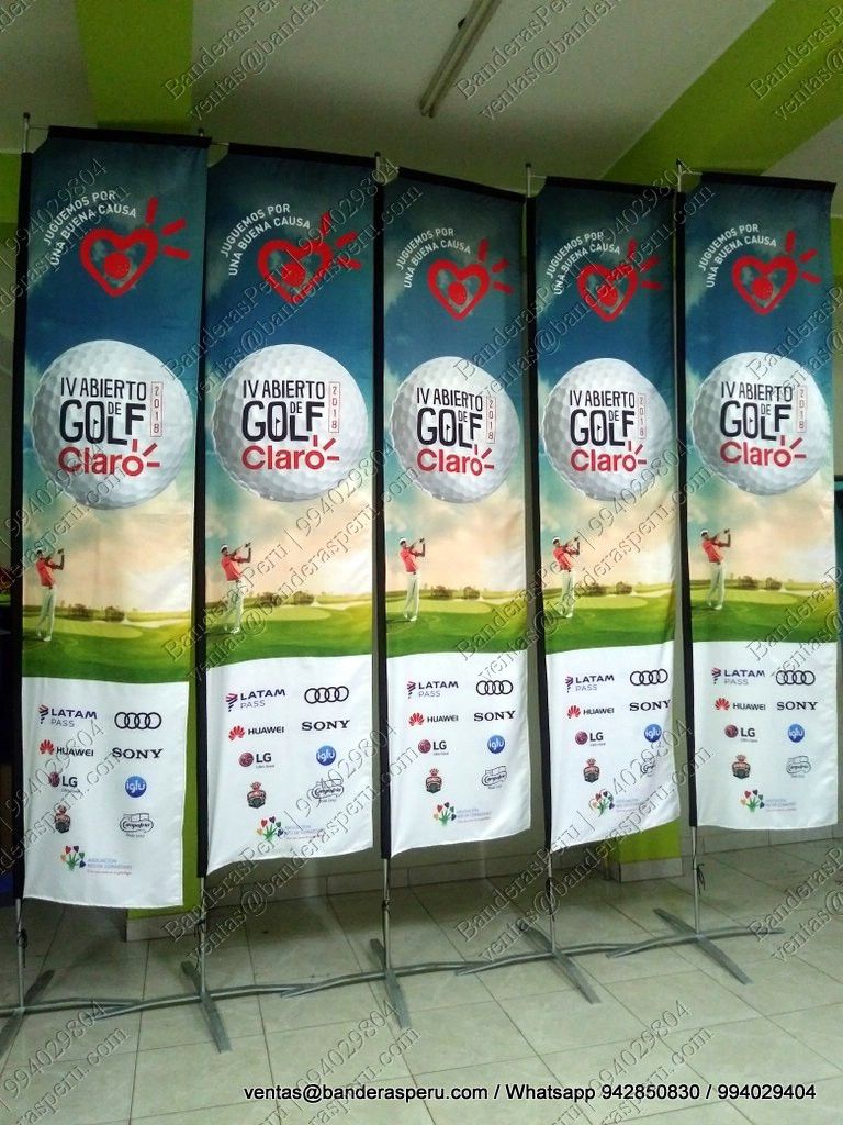 Venta de Banderas Verticales Publicitarias - Banderas Peru