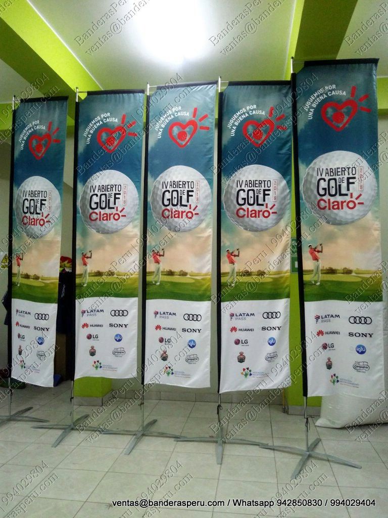 Venta de Banderas Verticales Publicitarias - Banderas Peru